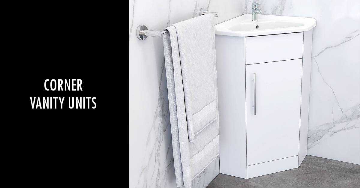Corner Vanity Units | Corner Sink Cabinet Choices | QS Supplies