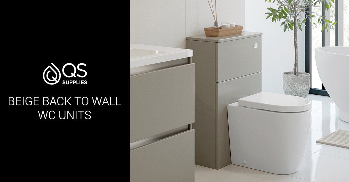 Back To Wall Beige WC Units | BTW Cream & Off-White Toilet Units | QS