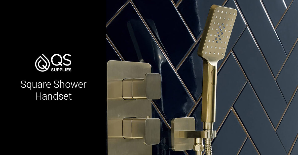 Square Shower Handsets | Square Handheld Showers | QS Supplies